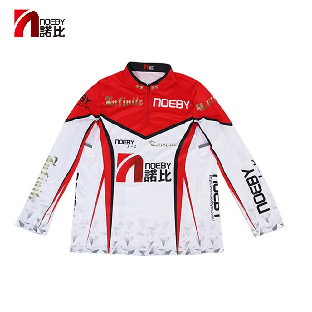 NOEBY Рубашка для рыбалки Red
