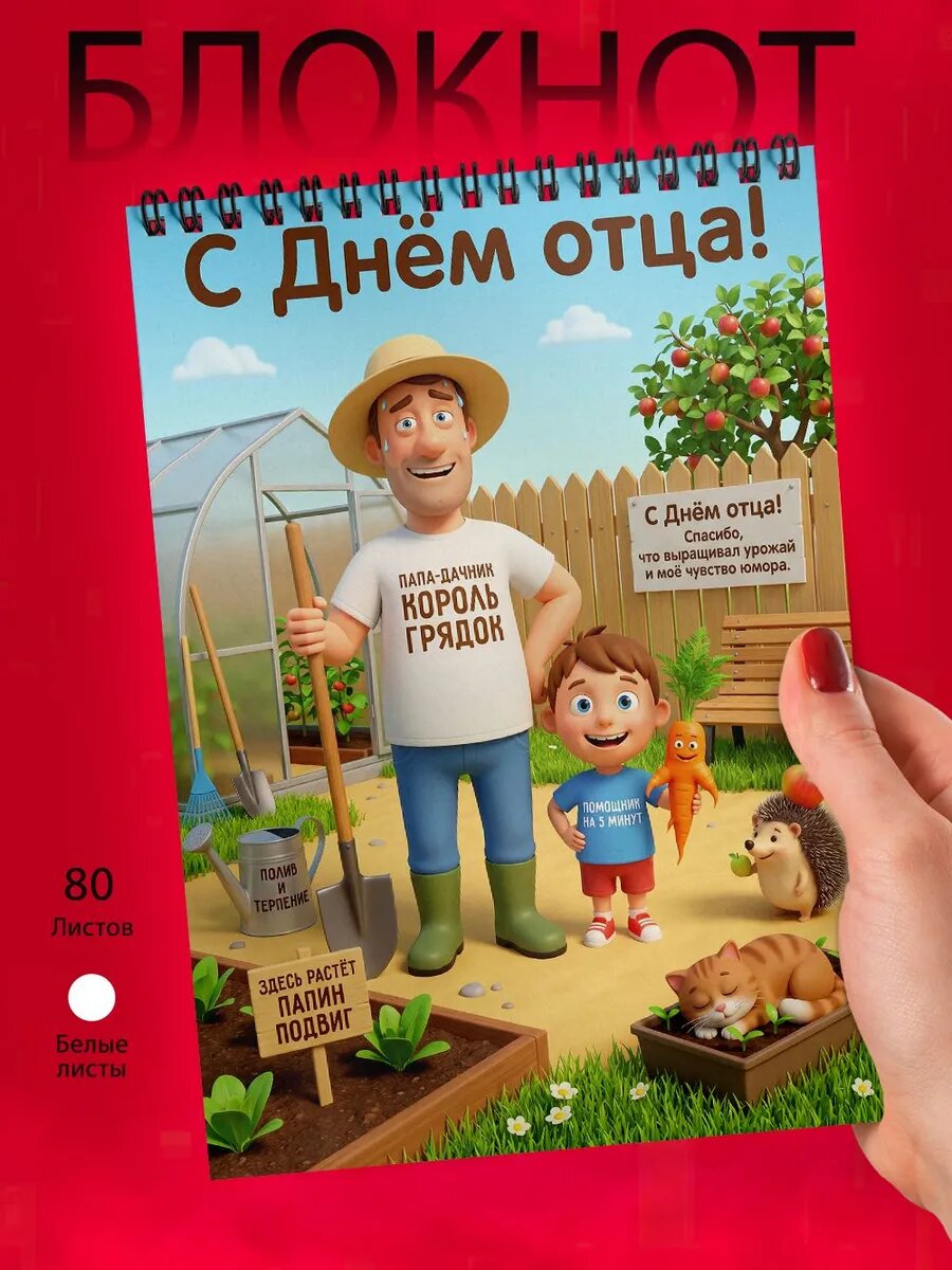 Блокнот А6 - С Днем Отца