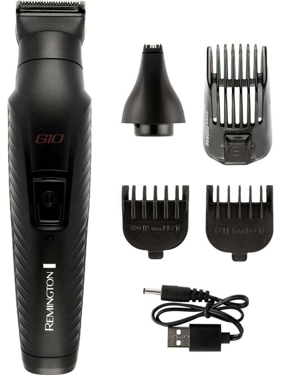 Remington Триммер для бороды и усов G10 Graphite Series PG2100, кол-во насадок 10