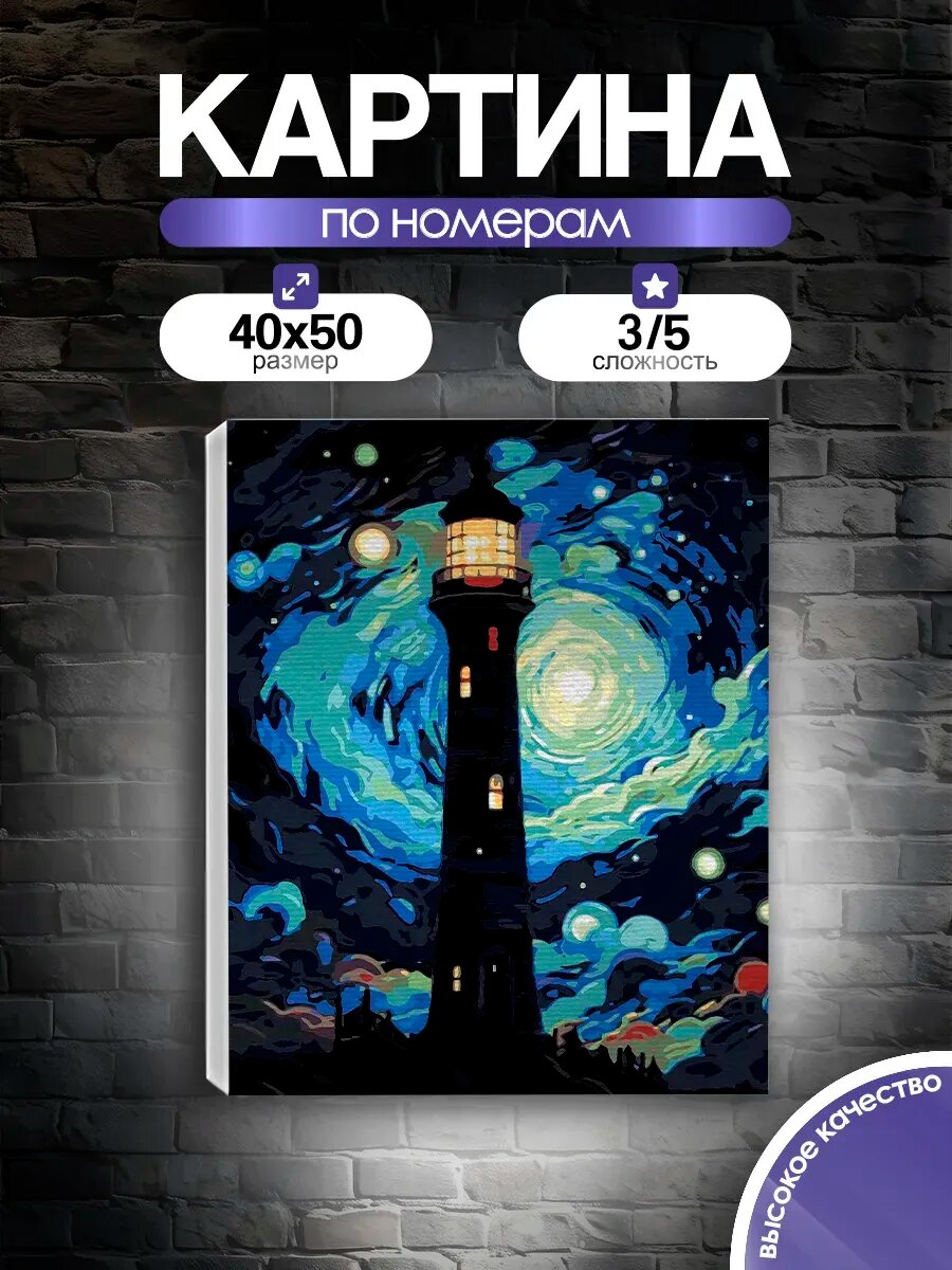 Картина по номерам Маяк