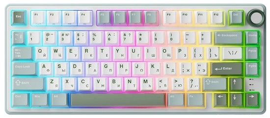 Игровая клавиатура Royal Kludge R75, Sky Cyan