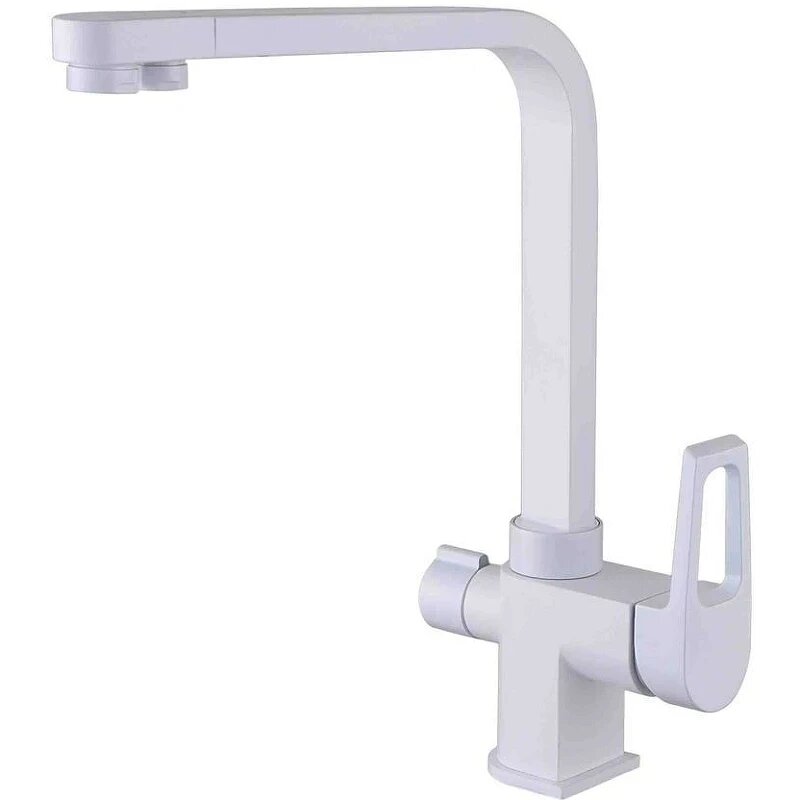 Смеситель для кухни ZorG Sanitary ZR334YF-WHITE