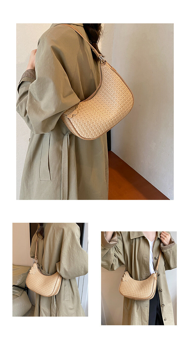 Сумка тоут , фактура вязаная, beige — фото 1