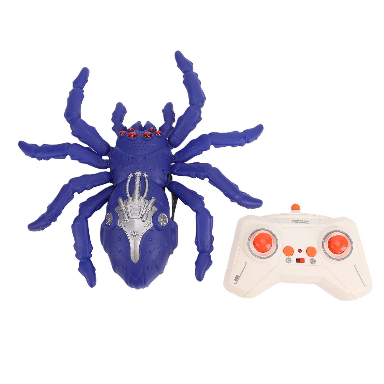RC Spider со светодиодными глазами, вращение на 360°, скалолазание, питание от батареи, движущийся паук с дистанционным управлением