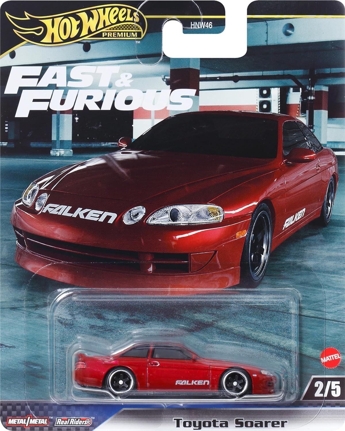 Коллекционная Premium машинка Hot Wheels Toyota Soarer Red (коллекция Fast & Furious 2024, 2/5 mix 2)