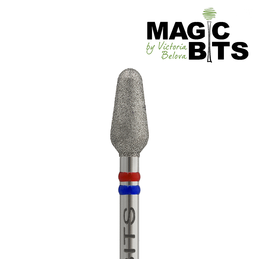 Magic Bits, алмазная фреза бутон (4.0 мм, средне-мягкая)