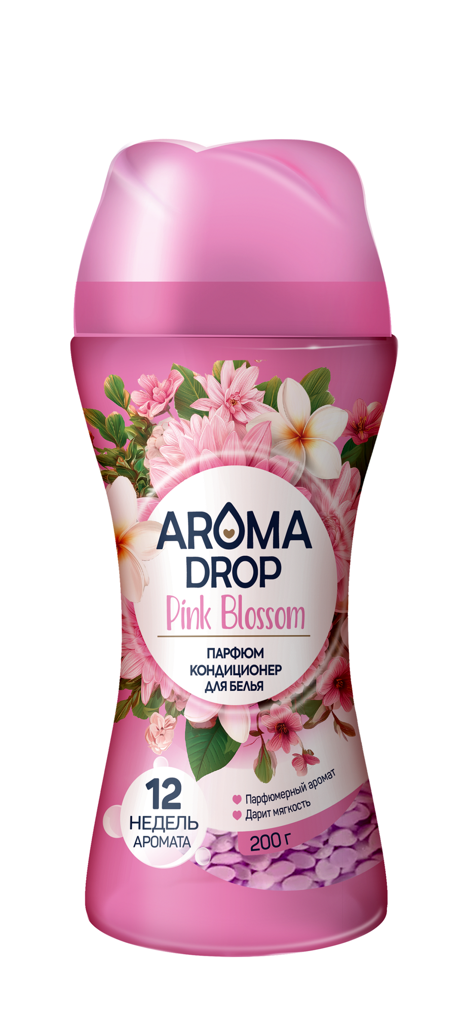 Парфюм-кондиционер для белья в гранулах AROMA DROP PINK BLOSSOM, 200 г