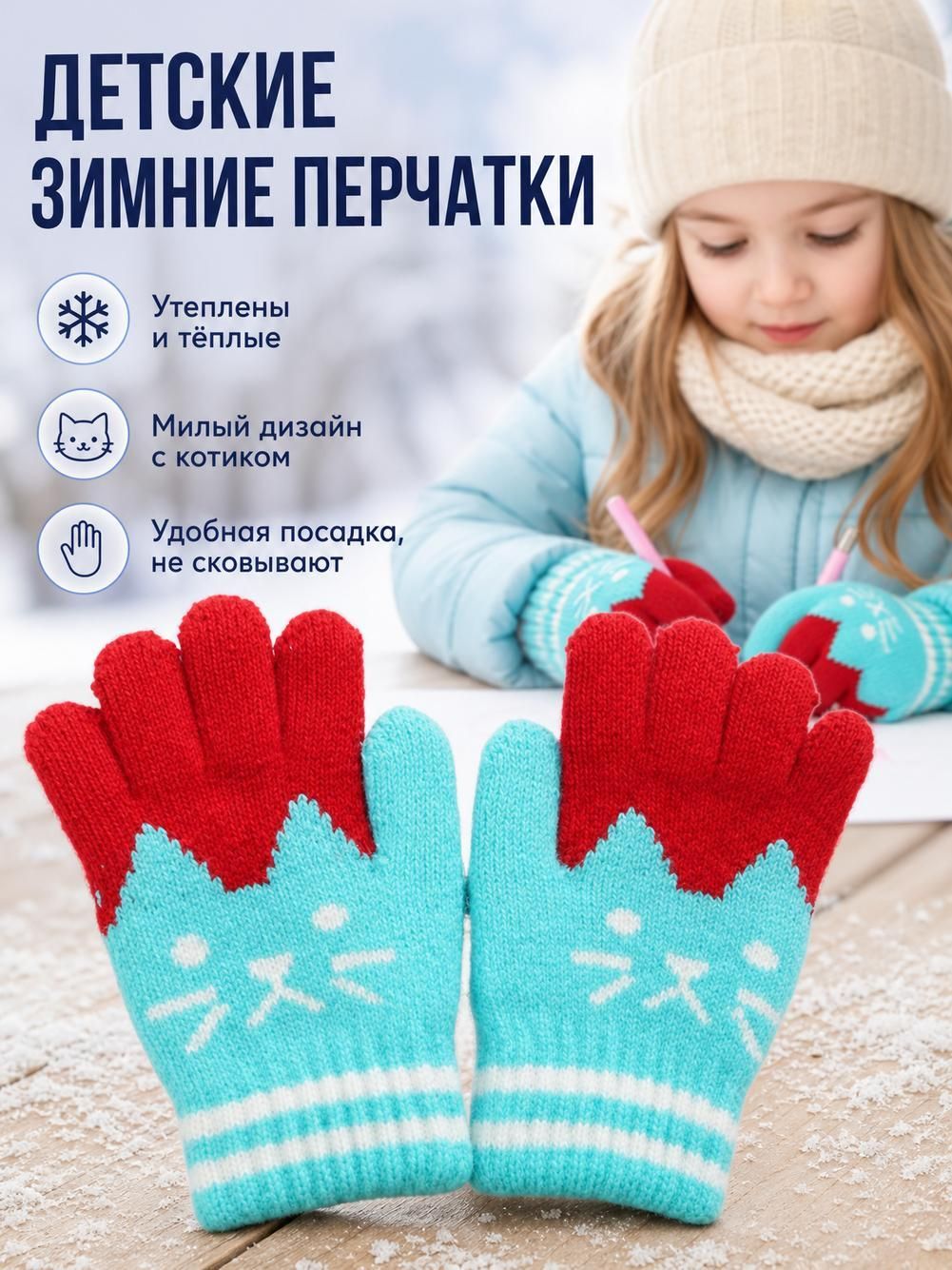 Перчатки для девочек