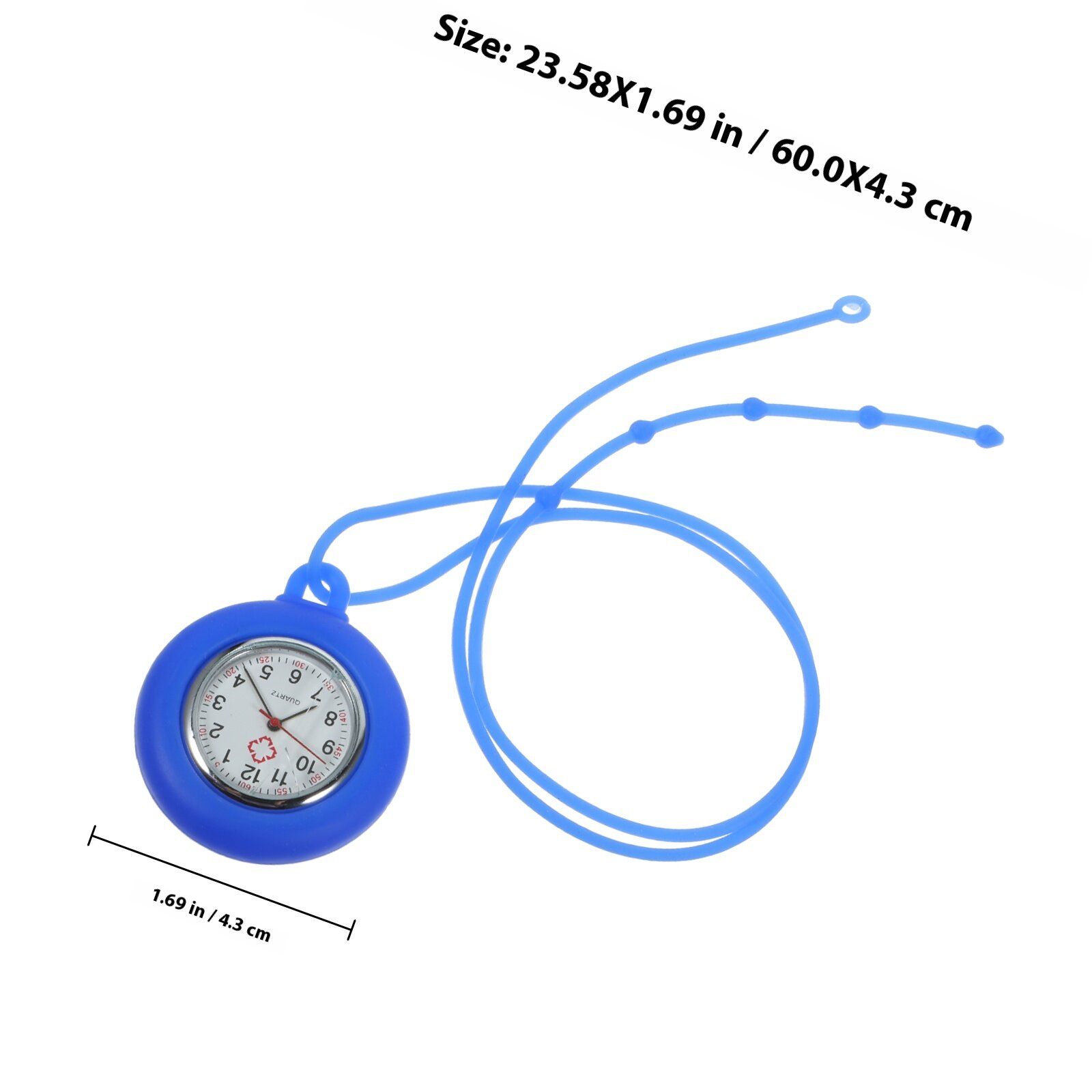 Часы Для Медсестёр Силиконовые Настенные Часы 1Шт Синий 60 4 3Cm