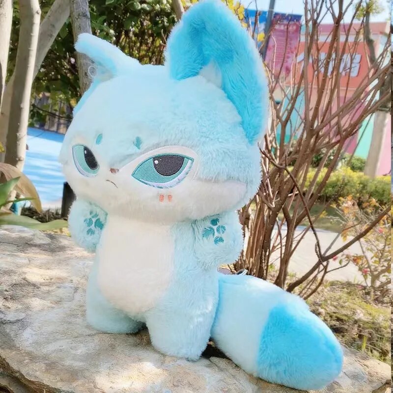 Плюшевый волк-кулон 20 см Blue 20cm