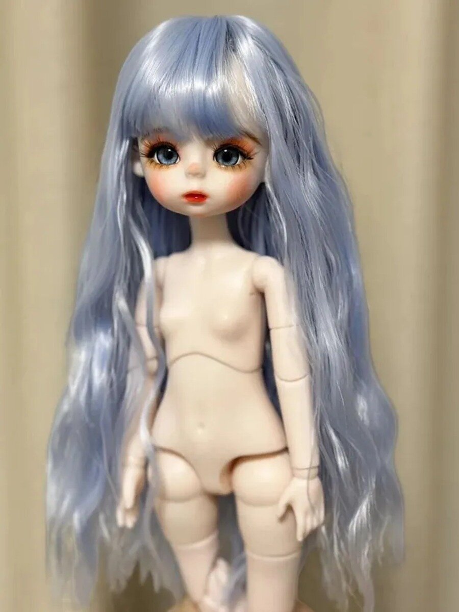 Коллекционная кукла BJD ручной работы 28 см с макияжем, ABS пластик