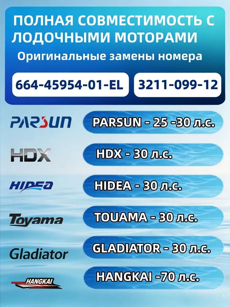 Polyda Propeller Винт для лодки, Цвет коричнево-красный, Гарантия 7 дней — фото 1