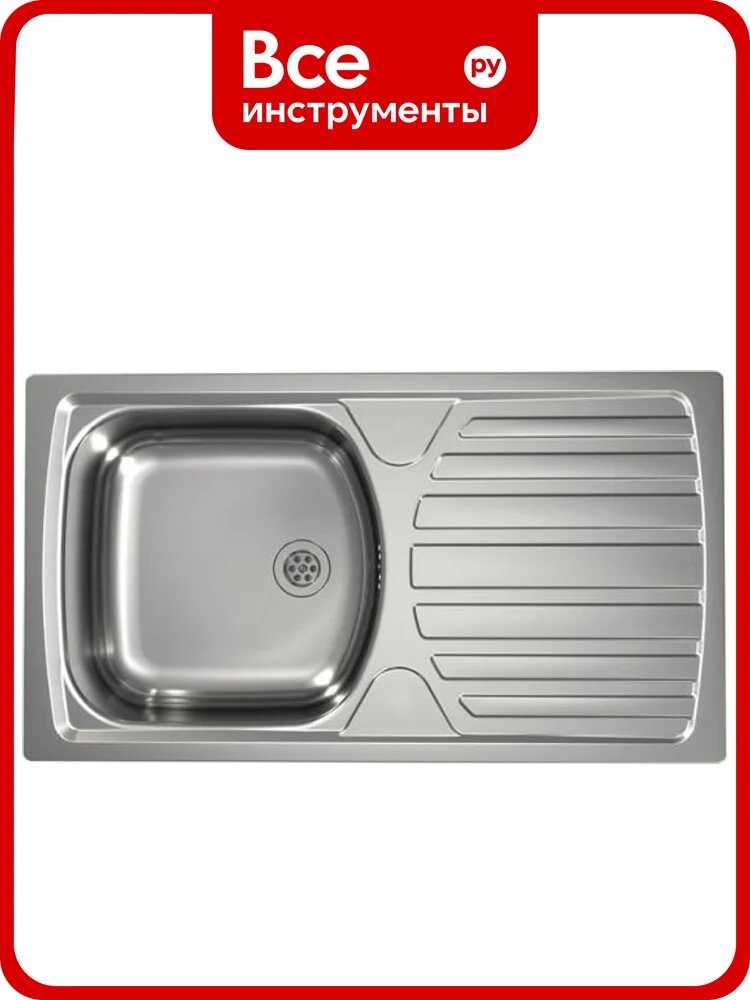 Мойка для кухни Alveus BASIC 170 NAT-60 NEW 780X435 в комплекте с сифоном 1011717, 1136534