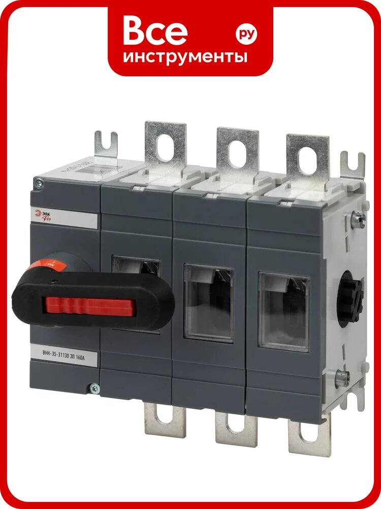 Выключатель-разъединитель ЭРА ВНК-35-31130 PRO mvr20-3-160E 3П 160А с установленной фронтальной рукояткой управления, Б0054009