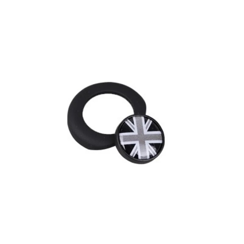 Наклейка на кнопку старт Union Jack, Black Gray
