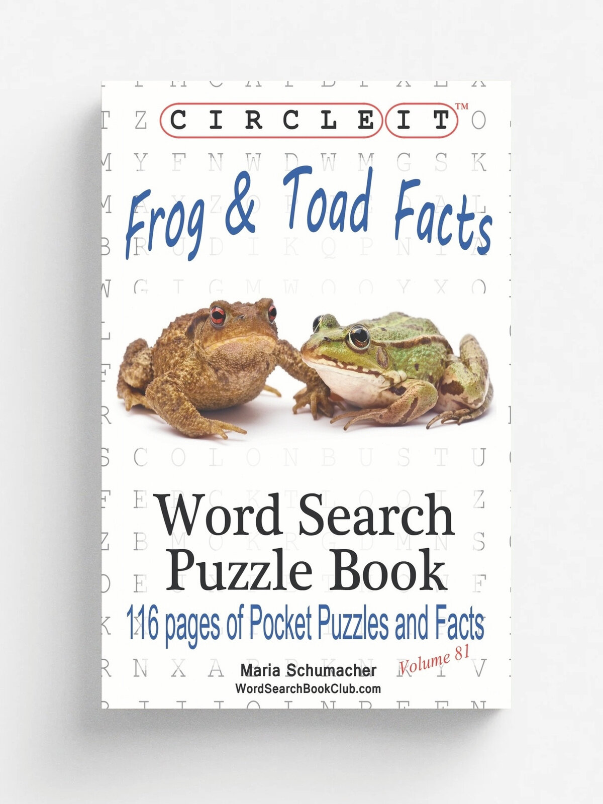 Circle It, Frog and Toad Facts, Word Search, Puzzle Book