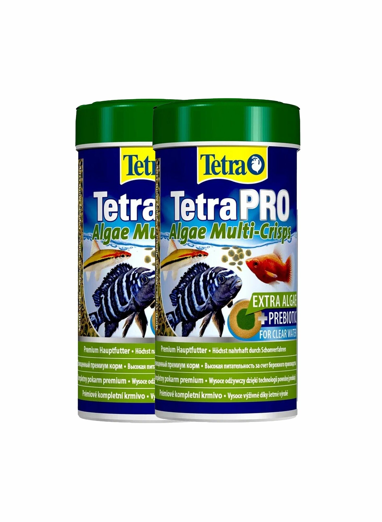 Корм Tetra Pro Algae Crisps для всех видов рыб в чипсах 250 мл x 2 шт.