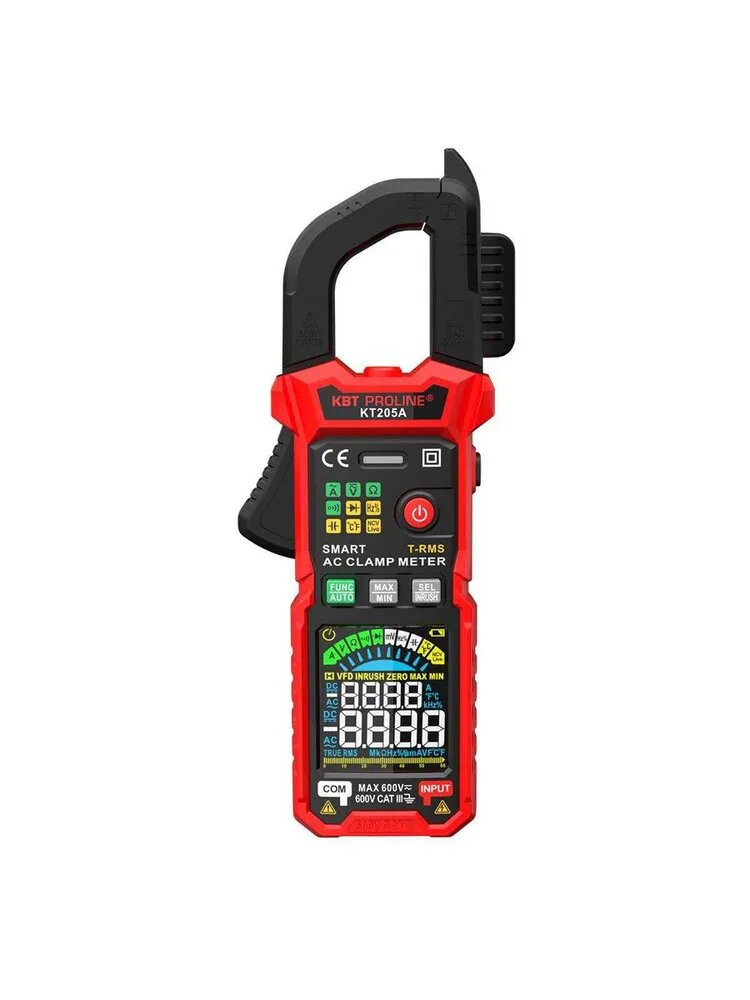 Токовые клещи цифровые КТ 205А серия PROLINE (КВТ)