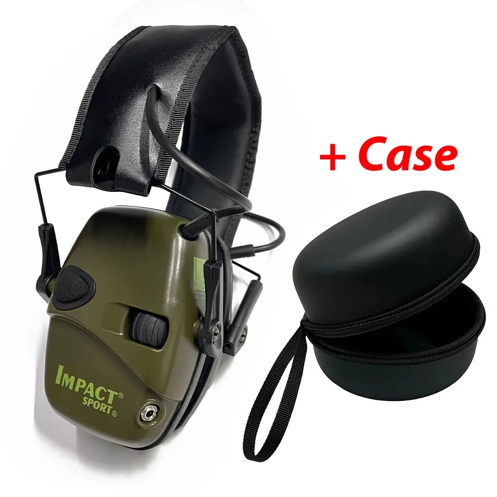 YANHAO HL Электронные наушники для стрельбы Черный, Green with case
