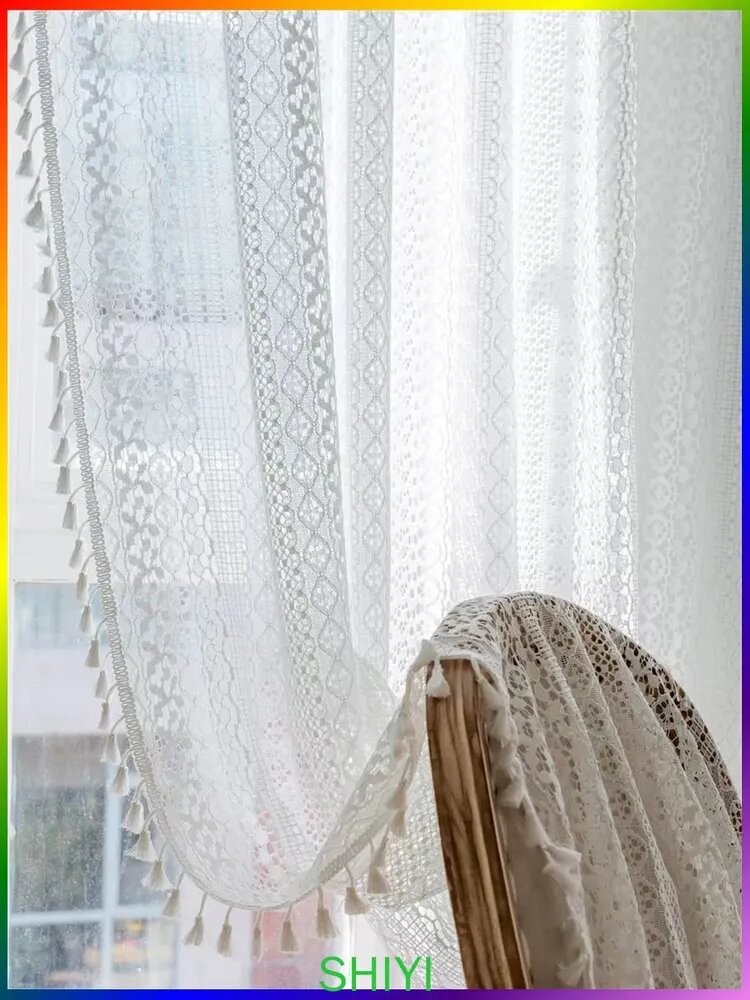 Тюль на кулиске 150x260 см 1 шт абстракция белый, стандартный вариант модели