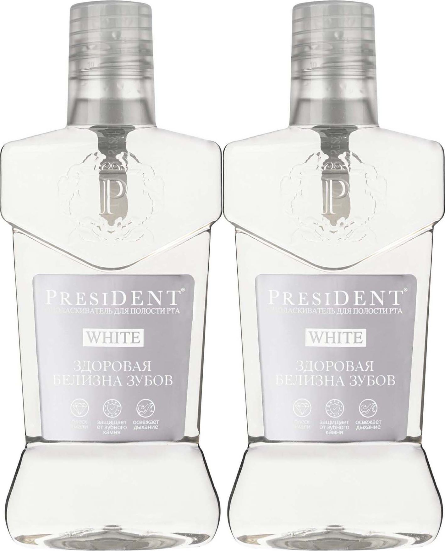 Ополаскиватель для полости рта President White Здоровая белизна, ополаскиватель для ухода за полостью рта, состав и