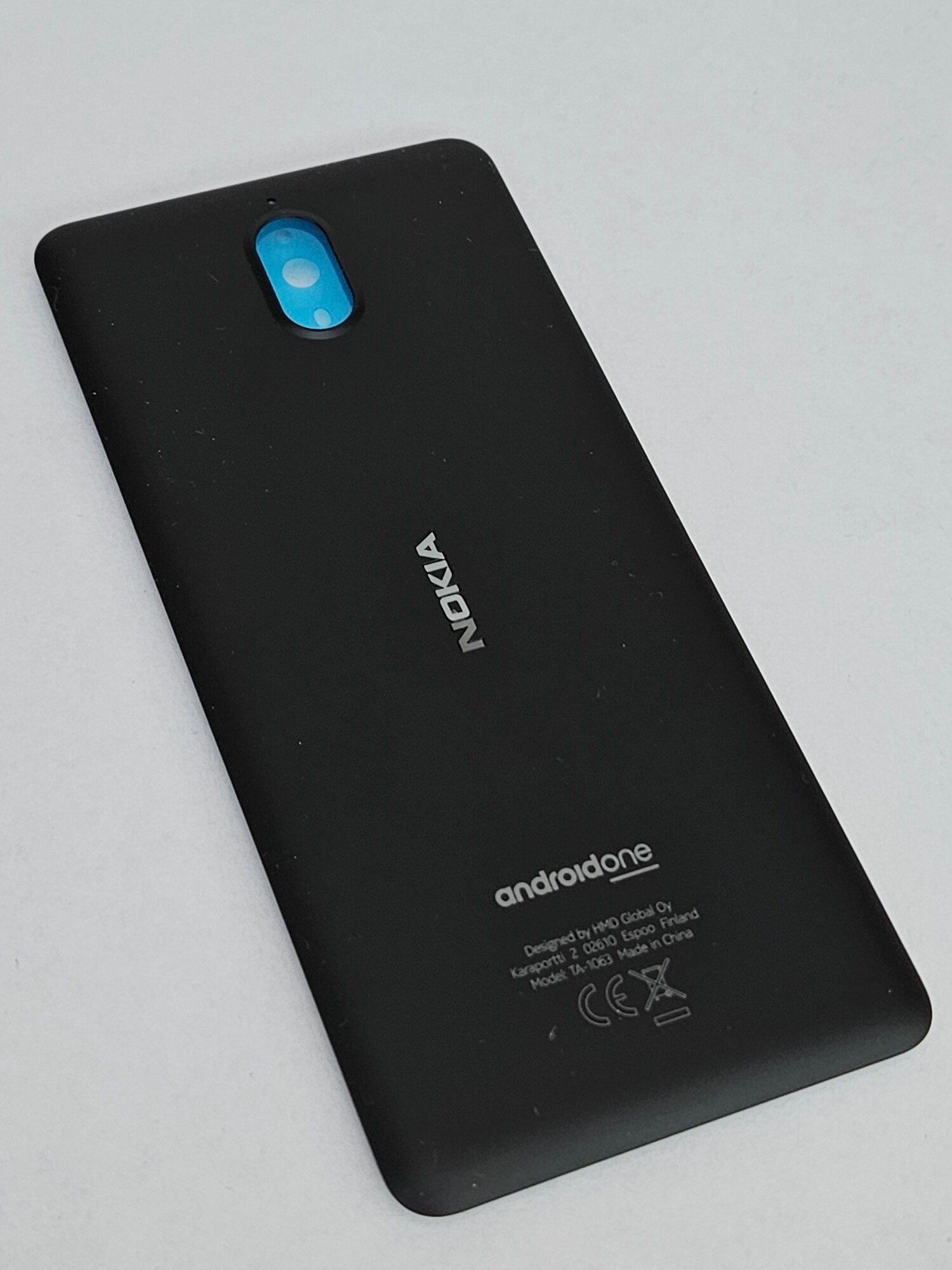 Крышка аккумулятора с липкой основой для Nokia 3.1 (цвет - black) orig, p/n: 20ES2BW0001