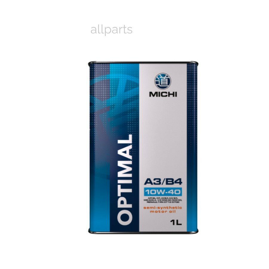 MICHI 4637318 масло моторное MICHI OPTIMAL 10W-40 А3/В4 1Л