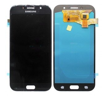 Дисплей для Samsung A720F (A7 2017) в сборе Черный - (AMOLED, с регулировкой подсветки) + набор инструментов и клей
