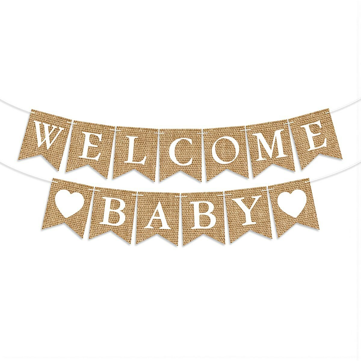 Баннер Welcome Baby из имитации мешковины для праздника детский душ декор на встречу новорожденного для дома