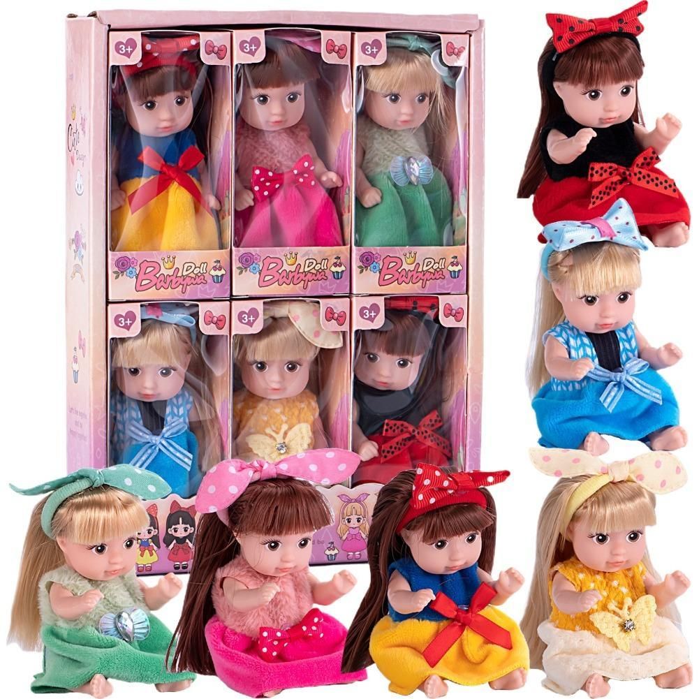 Barbywa Doll Пупс, 6 шт, высотой 17 см, с мягким телом