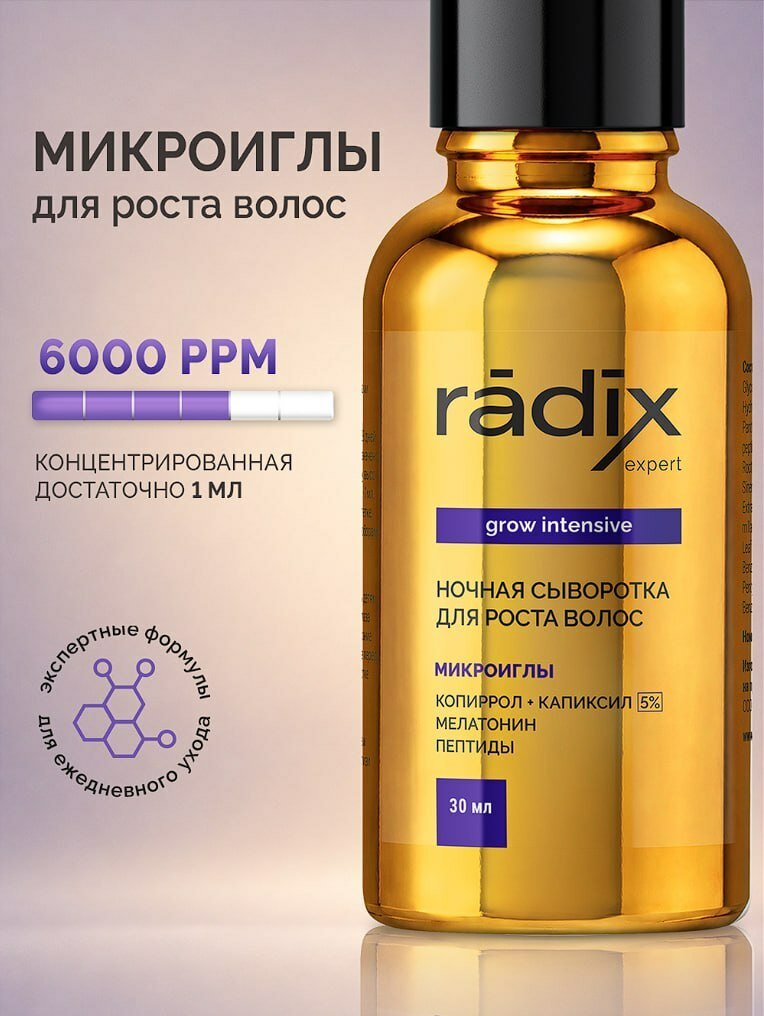 Сыворотка для роста волос с микроиглами, копирролом и капиксилом