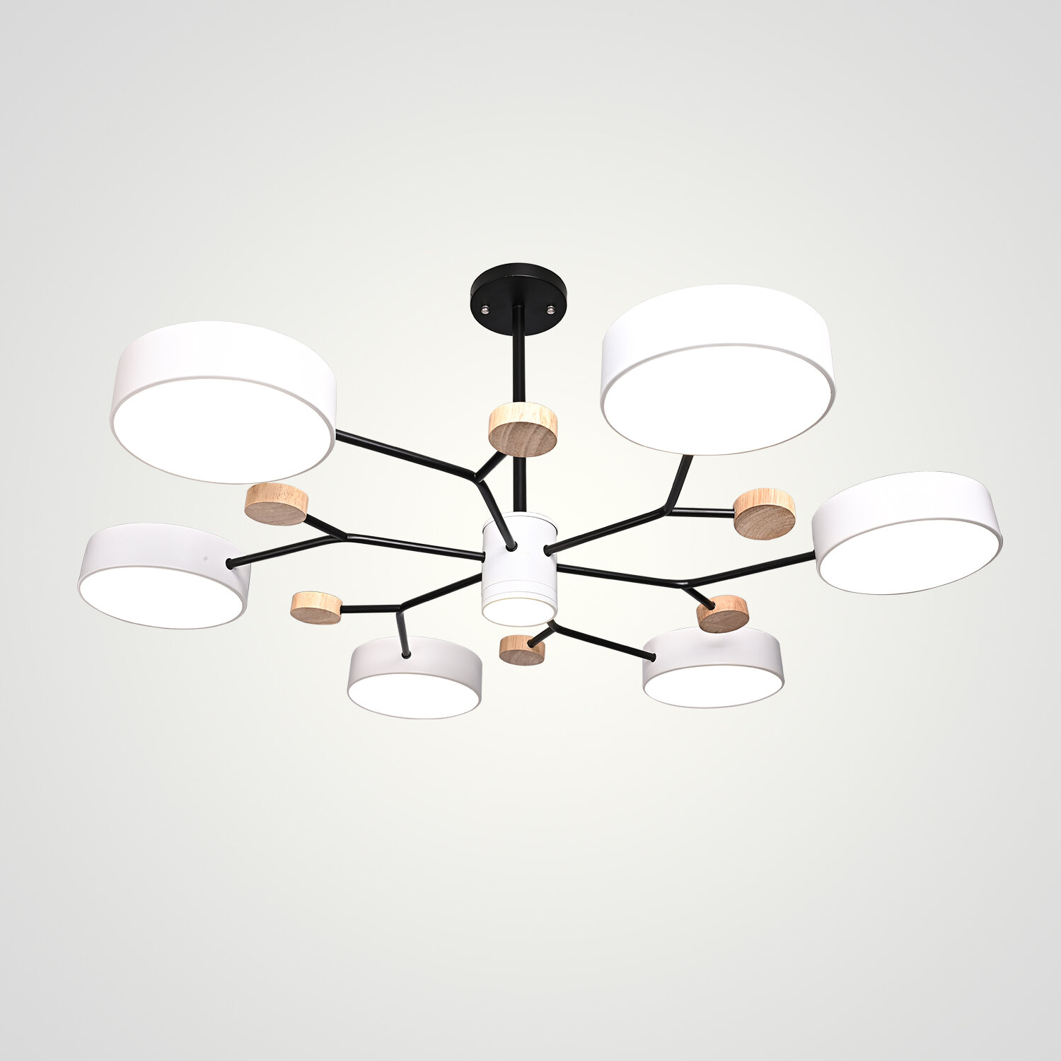 Люстра на штанге MEADE 7 lamps White