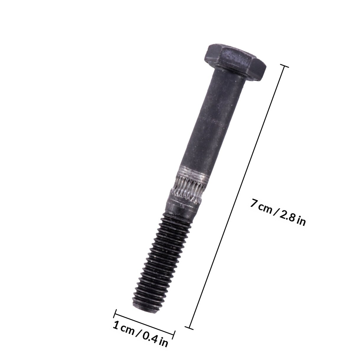 Винт экструдера для 3D принтера M8 с шагом зубьев 1.25мм, подходит для филамента 3мм и 1.75мм, размер 7x1x1см, 1 штукa