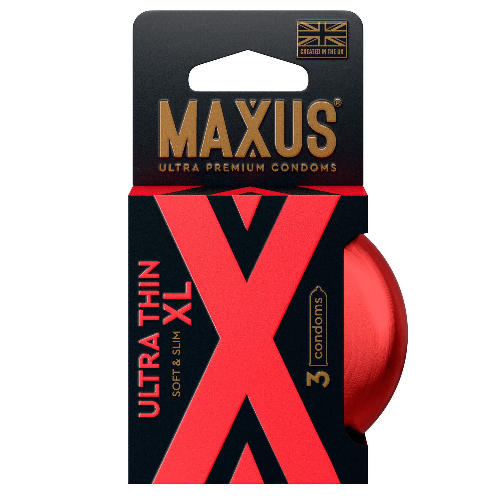 Ультратонкие увеличенные презервативы Maxus X-Edition Ultra Thin XL, 3 шт.