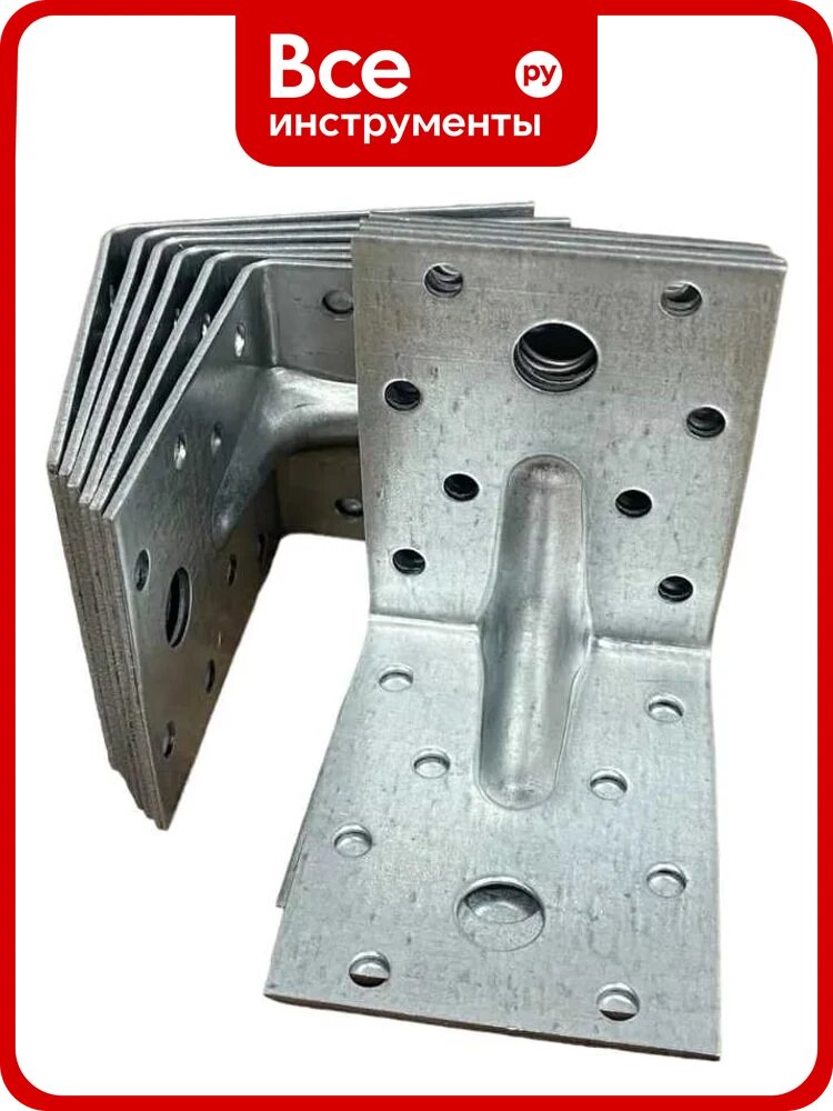 Крепежный уголок усиленный 23 Болта 70x70x55 ОЦ, 10 шт. B94007055233099