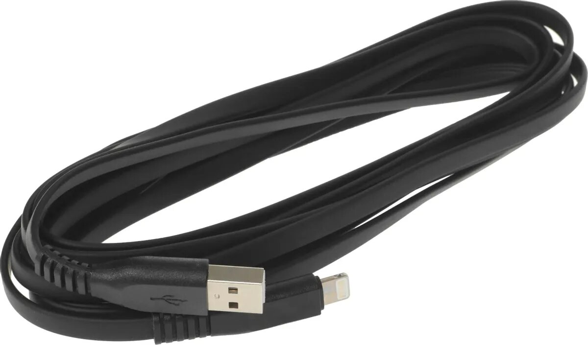 Кабель PREMIER 6-703RL45 3.0BK, Lightning (m) - USB (m), 3м, черный