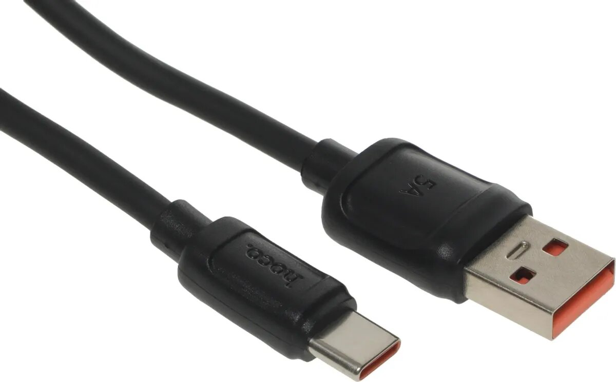 Кабель Hoco X115, USB Type-C (m) - USB (m), 1.2м, 5A, черный