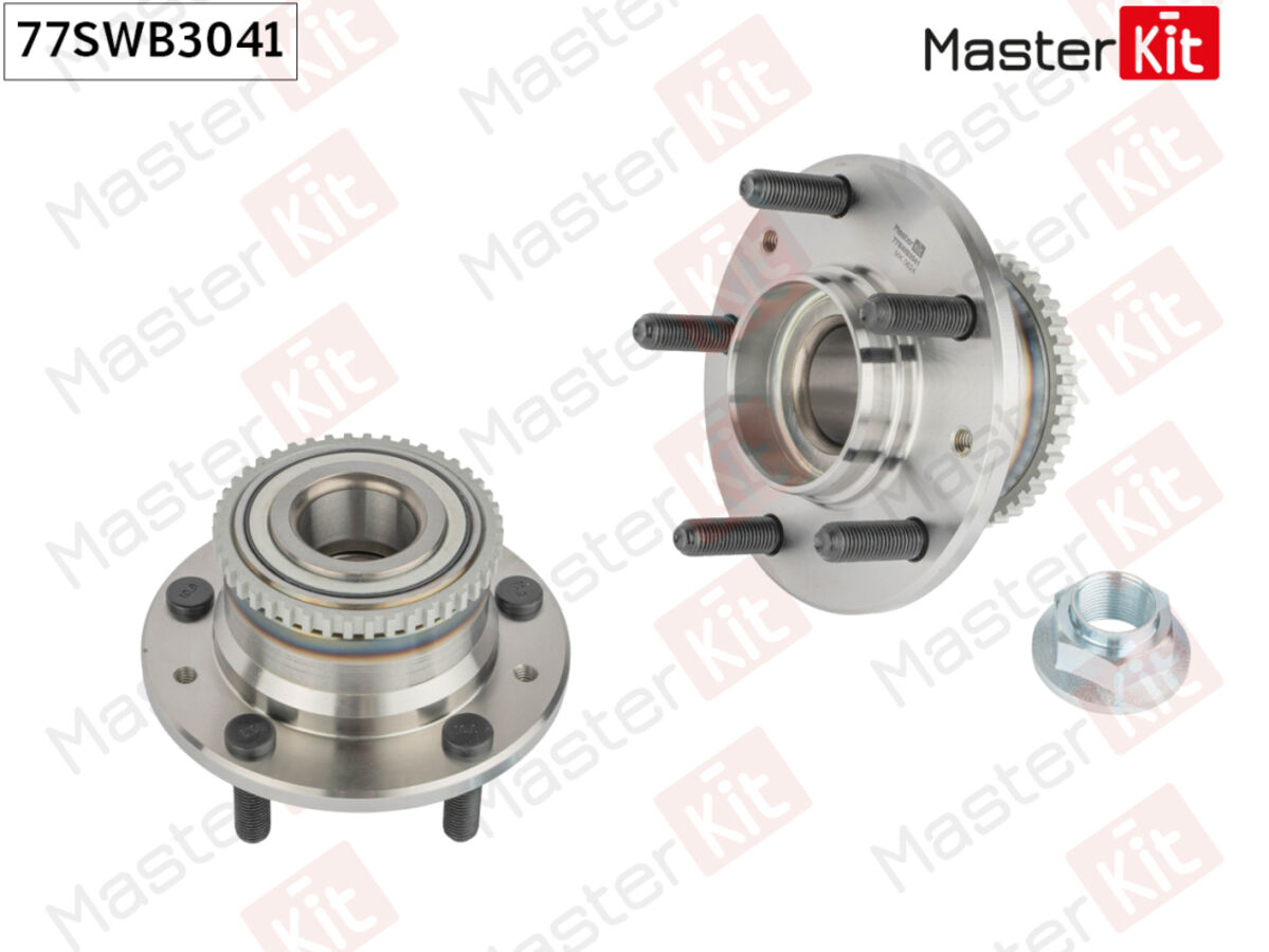 Ступица в сборе с подшипником зад. mazda 6 (gg, gy, gh) 2002 - 2013 (MASTERKIT 77SWB3041)