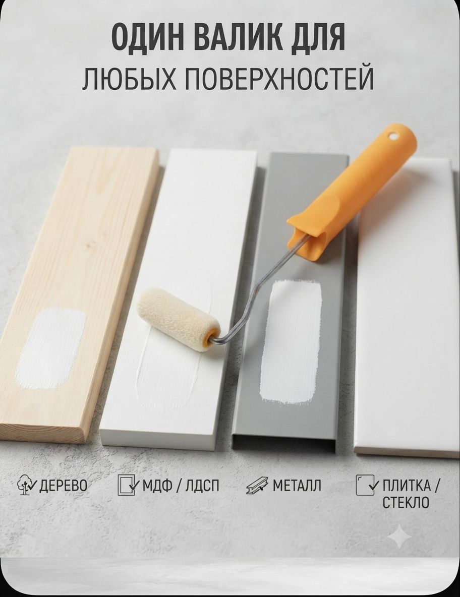 Валик для краски 60мм — фото 1