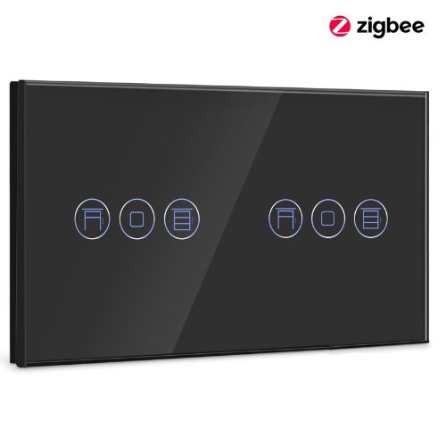 Переключатель шторы, переключатель стены ZigBee, умные жалюзи, приложение Tuya Smart Life Google Alexa
