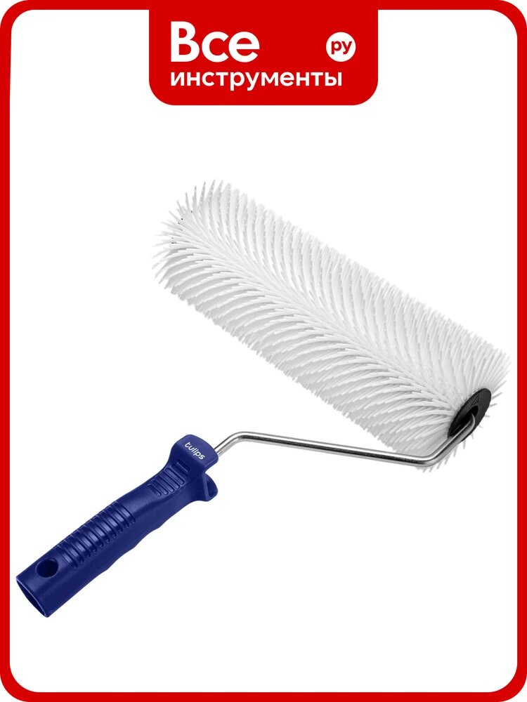 Валик с ручкой Tulips Tools Tulips decor игольчатый, нейлон, 300 мм, игла 30 мм NP10-430