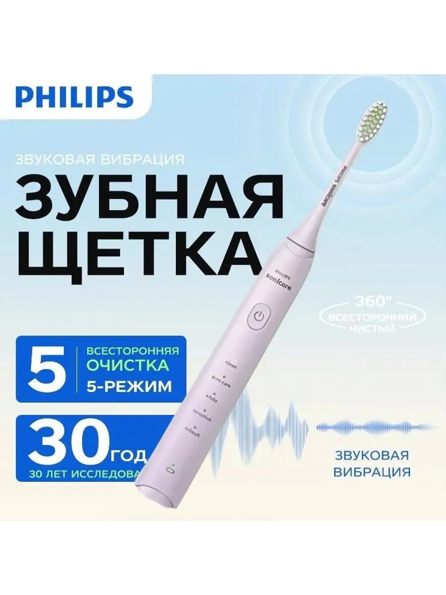 Электрическая зубная щетка Philips Sonicare S3 Series HX2471, сиреневая
