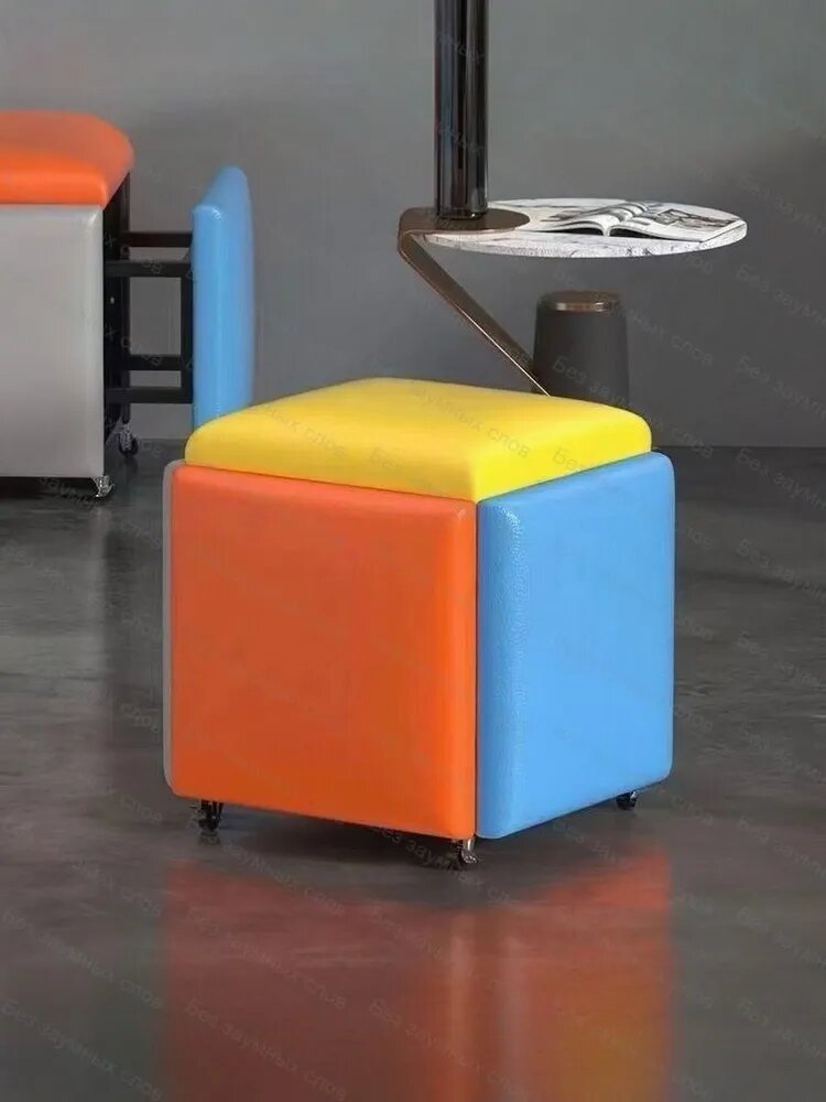 Комплект табуретов, 5 шт, xinglan, 35x35x35 см, полиуретан, металл