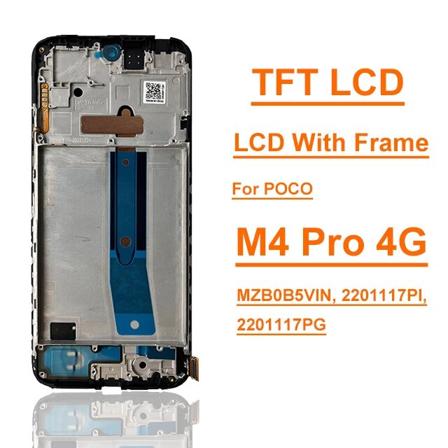 TFT LCD экран в сборе для POCO M4 Pro 4G (MZB0B5VIN)