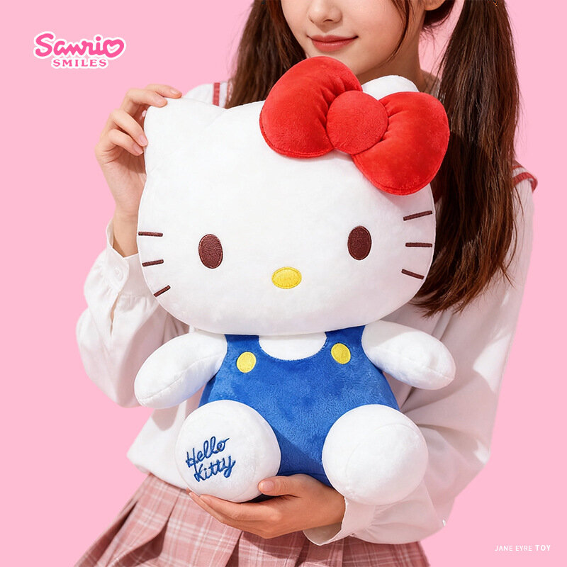 Оригинальная плюшевая игрушка Hello Kitty Sanrio, большой кукла, подарок на день рождения для девушек Цвет：15 дюймов