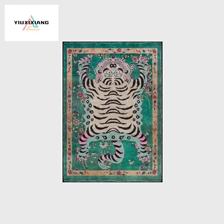 Эксклюзивный ковер персидский тигровый, имитация кашемира, этно, 50120, выстиран, у кровати