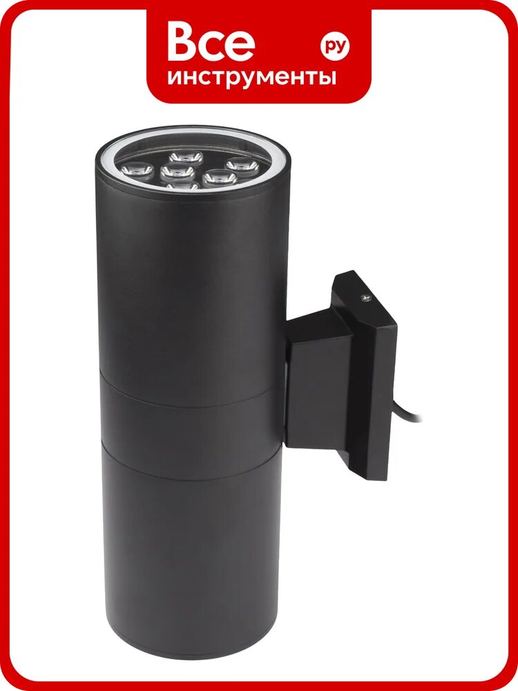 Светильник светодиодный архитектурный Jazzway PWL-300110/30D 2x9Вт 3000K BL черный фасадный 230В/50Гц IP65 5064638