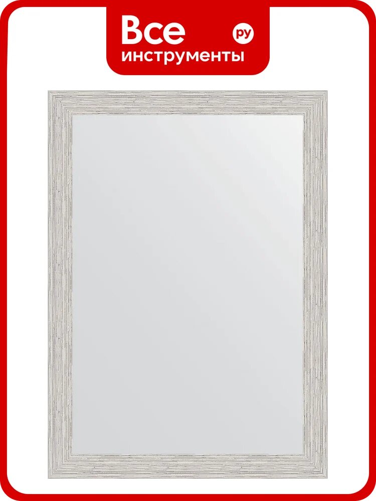 Зеркало EVOFORM в багетной раме - серебряный дождь 46 mm (51x71 cm) 3037