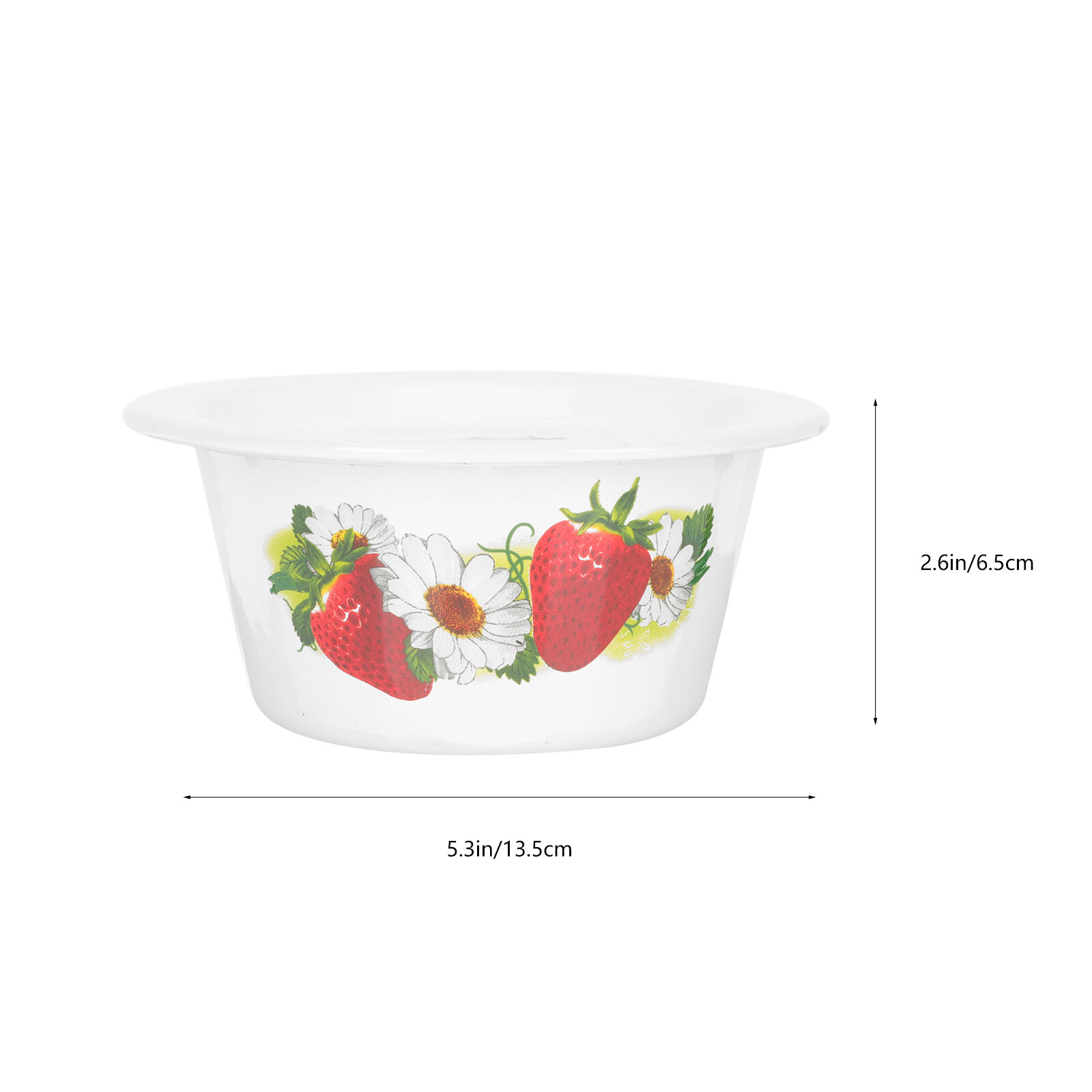 Винтажная Эмалированная Миска Для Кухни Ретро Эмалированная Чаша С Крышкой Для Супа 13.50X13.50X6.50Cm