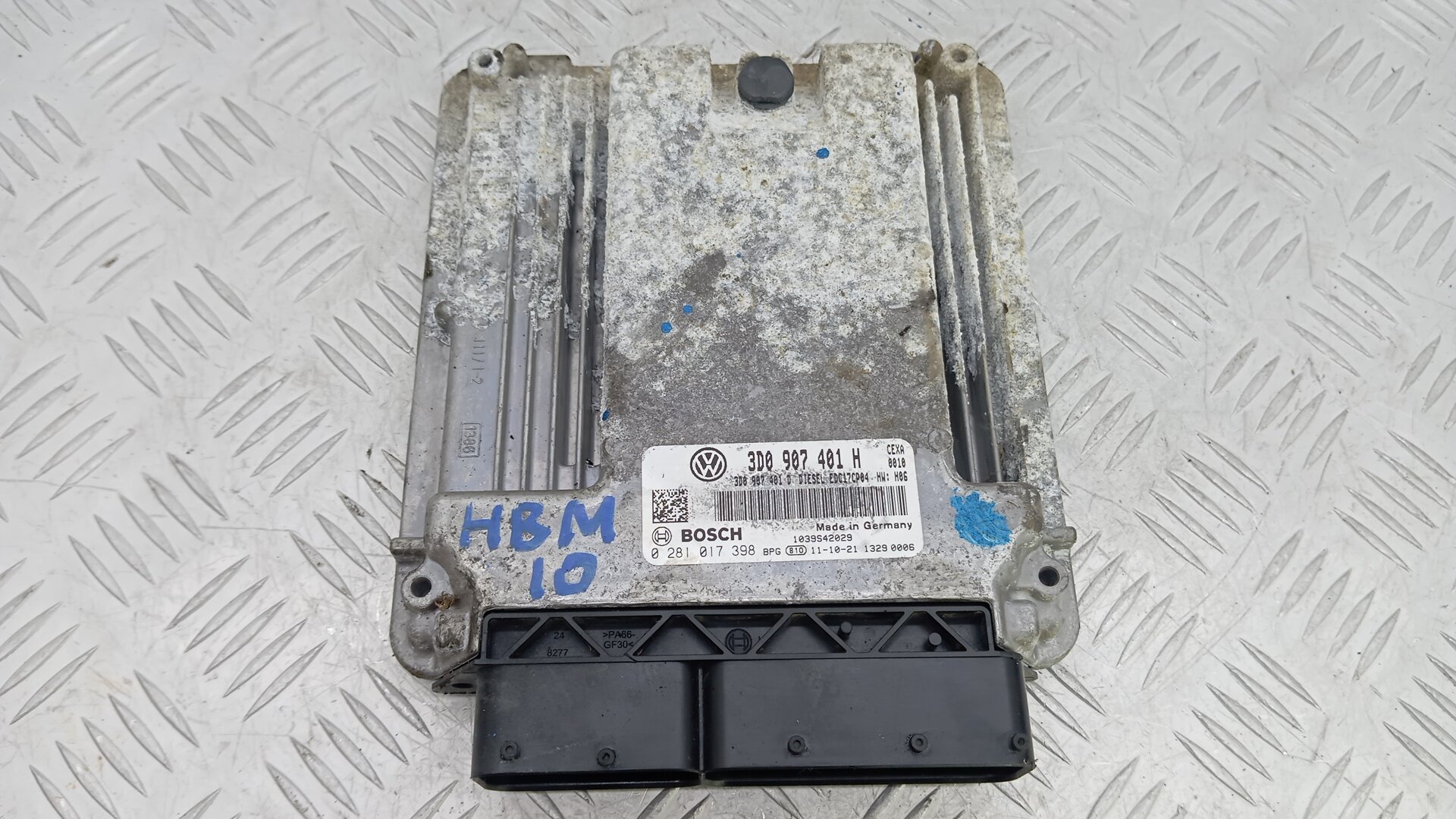Блок управления двс VOLKSWAGEN PHAETON 1, Номер 3D0907401H, 0281017398